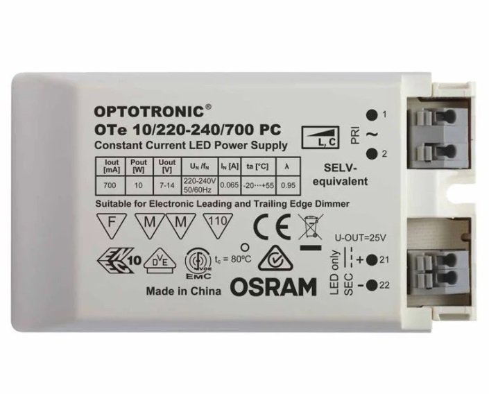10W Osram Optotronic Programmable LED Driver 7-14V