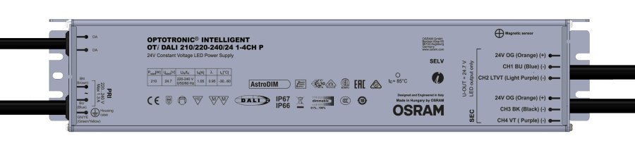 210W Osram Optotronic Programmable LED Driver 24.7V