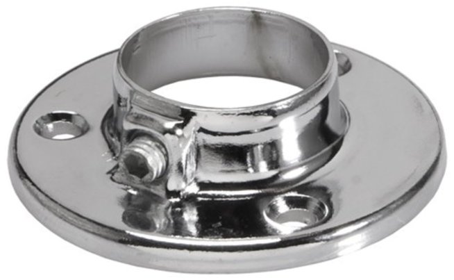 (P19-1) Tech Light Chrome Plated Steel Mounting Bracket (1 Piece)