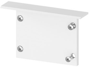 P22-1 Strip Recessed Profile End Cap Without Hole (White - 7722113)