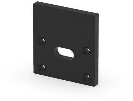 (For P25-1) Tech Light End Cap with Hole (Screws Inc.) (Black)