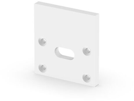 (For P25-1) Tech Light End Cap with Hole (Screws Inc.) (White)
