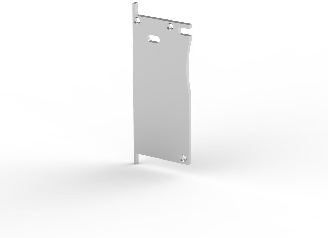 P26-1 Recess Profile End Cap Without Hole Right Screws Inc