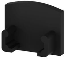P5-2 & P18-3 Strip Surface Mounted Profile Black End Cap Set - 7705203