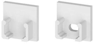 P5 Strip Recessed Profile White End Cap Set - 770506