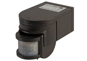 Standalone PIR Wall Mounted Sensor Black