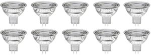 Pack of 10x Integral Dim. Glass LED MR16 5.2W Cool White (35W Alternative)