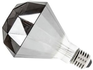 Prolite 4W LED Filament Diamond Bulb – Dimmable, Ultra Warm White (25W Eqv)