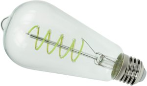 4 Watt Prolite ST64 ES LED bulb Green 240V