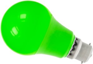 6 Watt Prolite BC GLS LED bulb Green 240V