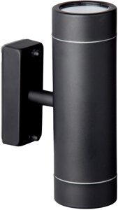 Robus Tralee 2x35W GU10 Up/Down Wall Light IP44 Dark Grey Double