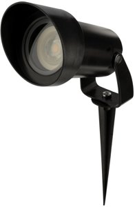 Robus Clubfinch GU10 Spike Light | IP65 Anti-Glare Black Outdoor Lighting