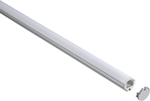 Robus EXTRUSION Circular 24mm Anodised Aluminium 2m