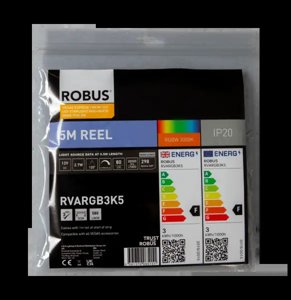 Robus Vegas Express 14W/m 12V LED Striplight RGB+White 3000K IP20 - 5m