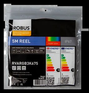 Robus Vegas Express 14W/m 12V LED Striplight RGB+White 3000K IP67 - 5m