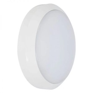 24W White 4000K Emergency LED Circular Bulkhead Fitting By Robus