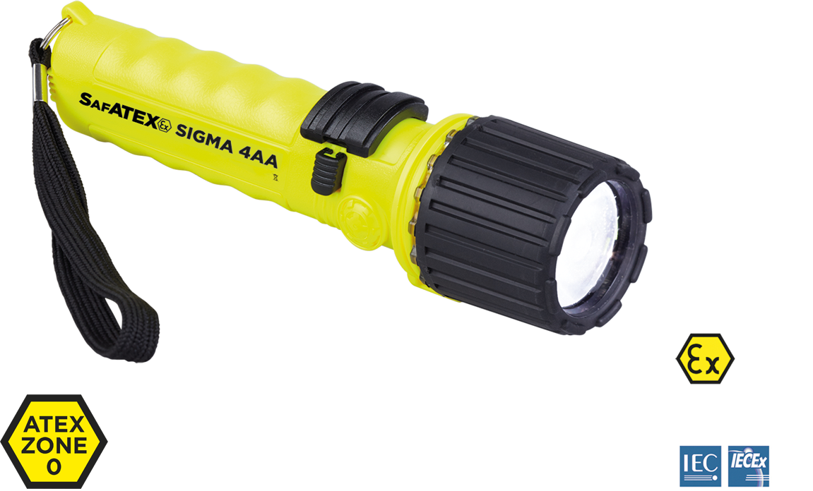 Nightsearcher SA-SIGMA-4AA Compact Flashlight: ATEX Certified with ...