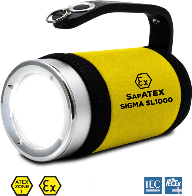 Nightsearcher SA-SIGMA-RSL1000: ATEX Rechargeable Searchlight with Long ...