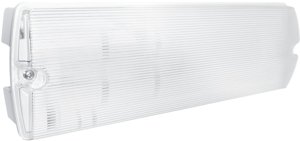 Eterna 7W LED Self Test Emergency Bulkhead with Legend Set