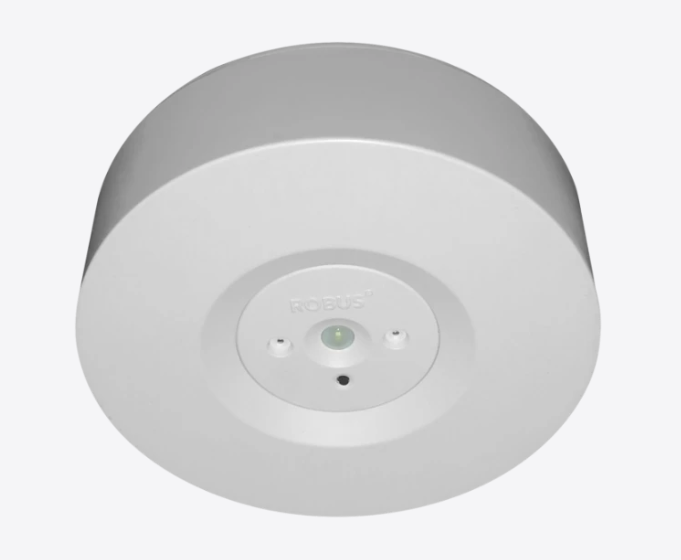 Robus 2.3w Surface Mount Emergency Downlight W/ Open+Corridor Lens Daylight