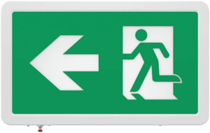 Robus Exit Box Spare Running Man Legend Left - R8EML