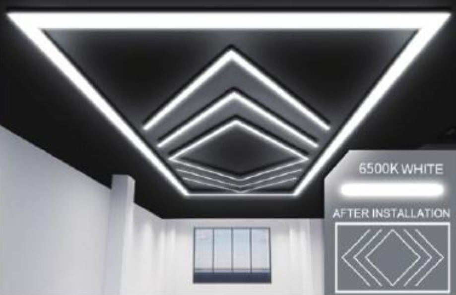 410W Designer Ceiling Lights with Frame (T310) - 4 Arrows, Modern Design