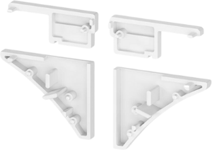Tech-Light 7710102 P10-1 White Plastic End Caps Set - Durable and ...