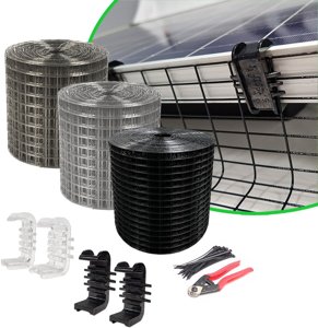Solar Panel Proofing Kit (30m) - Removable Clips - Black PVC | SPK172-P