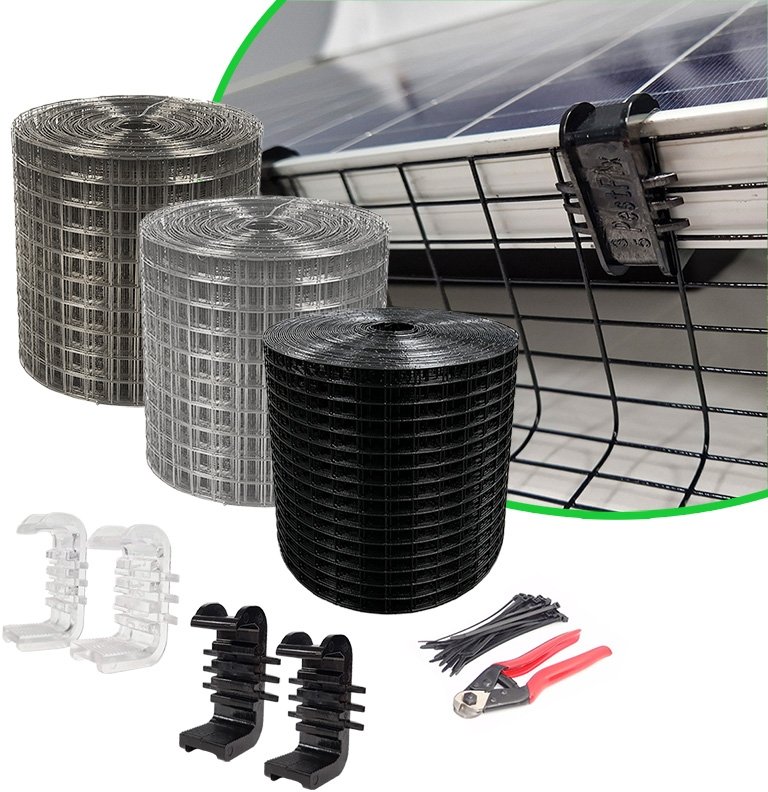Solar Panel Proofing Kit Critter Clips - Black PVC | SPK176-30PB