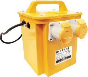 Red Arrow 110v IP44 3.3kVa Portable Transformer (2x16A Sockets)