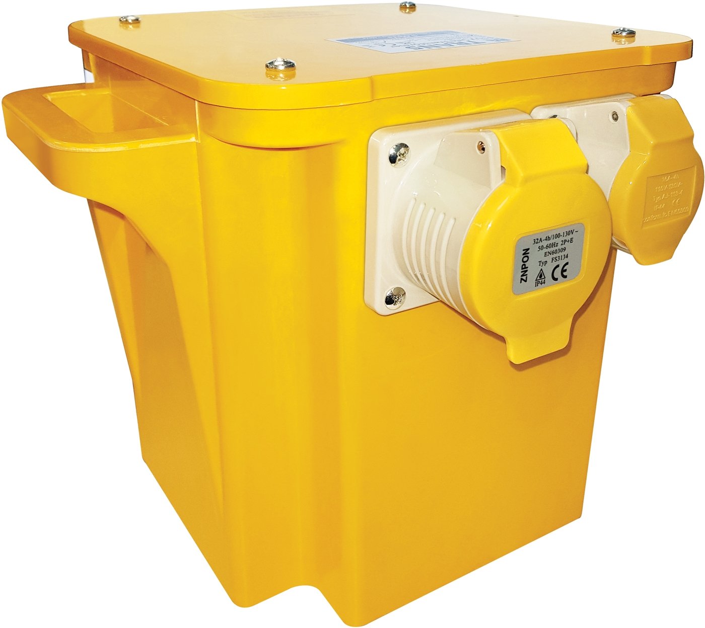 110v IP44 5kVa Portable Transformer (2x16A Sockets + 1x32A Socket)