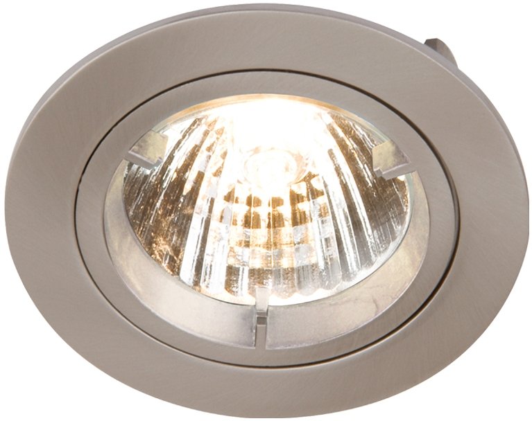 Brushed Chrome Fixed Twist & Lock Downlight (GU10/MR16)