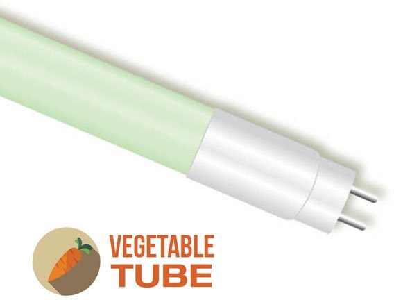 18W T8 LED Food Display Tube for Vegetables 1200mm Green Light