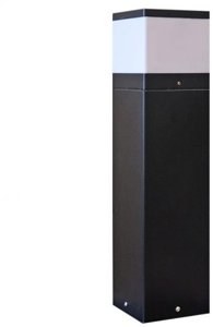 Cubic Bollard Light 0.6m, Black - LCBOLB | Stylish Outdoor Pathway Lighting