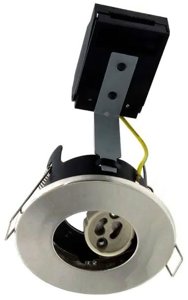 Chrome Canless GU10 Fire Rated IP20 Downlight