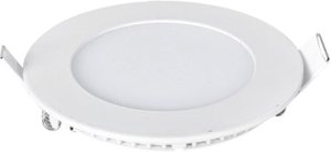 Ener-J 6 Watt Recessed Round LED Mini Panel 120mm Dia (3000K - Warm ...