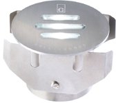 1 Watt Slotted Ground Light LED White Stainless Steel IP68