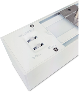 Laser Linear Suspended Luminaire Opal Diffuser 1500mm White - Red Arrow