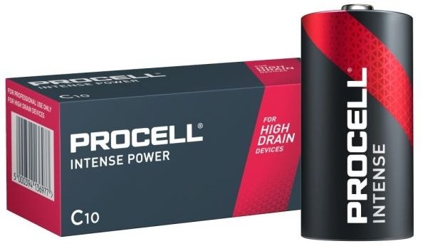 Duracell Procell Intense Alkaline C Battery 1.5V - Box of 10 (9882667 ...