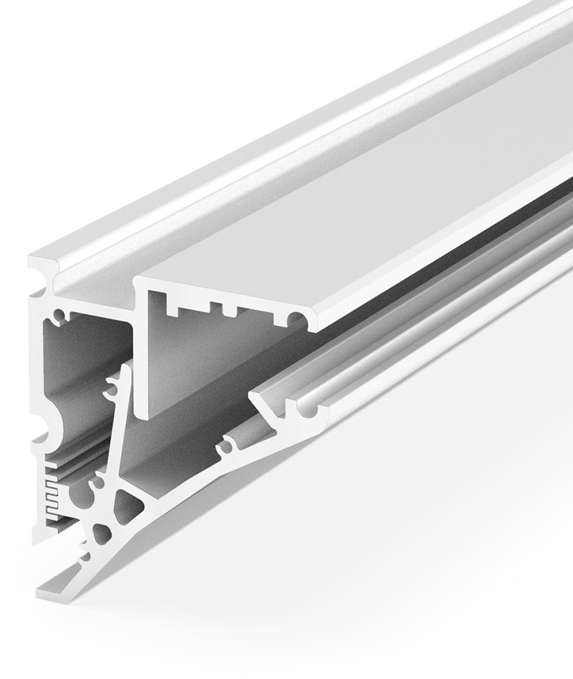 2m Glass LED Profile White P10-1 (48mmx51.9mm)
