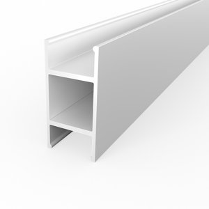 2m Surface Mounted LED Profile White P13-10 (47mmx23mm)