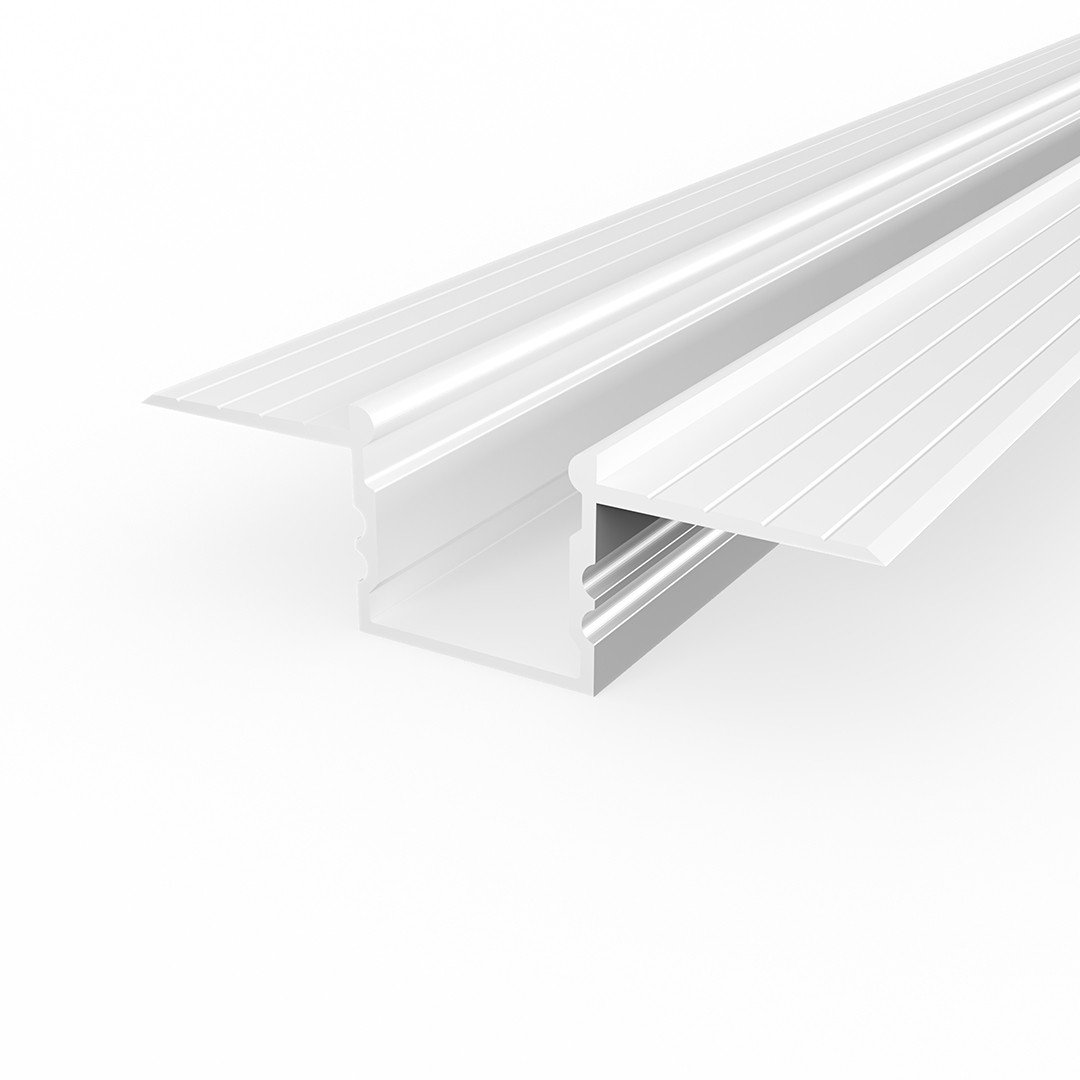 2m Recessed LED Profile White P18-3 (16.2mm x 12mm)