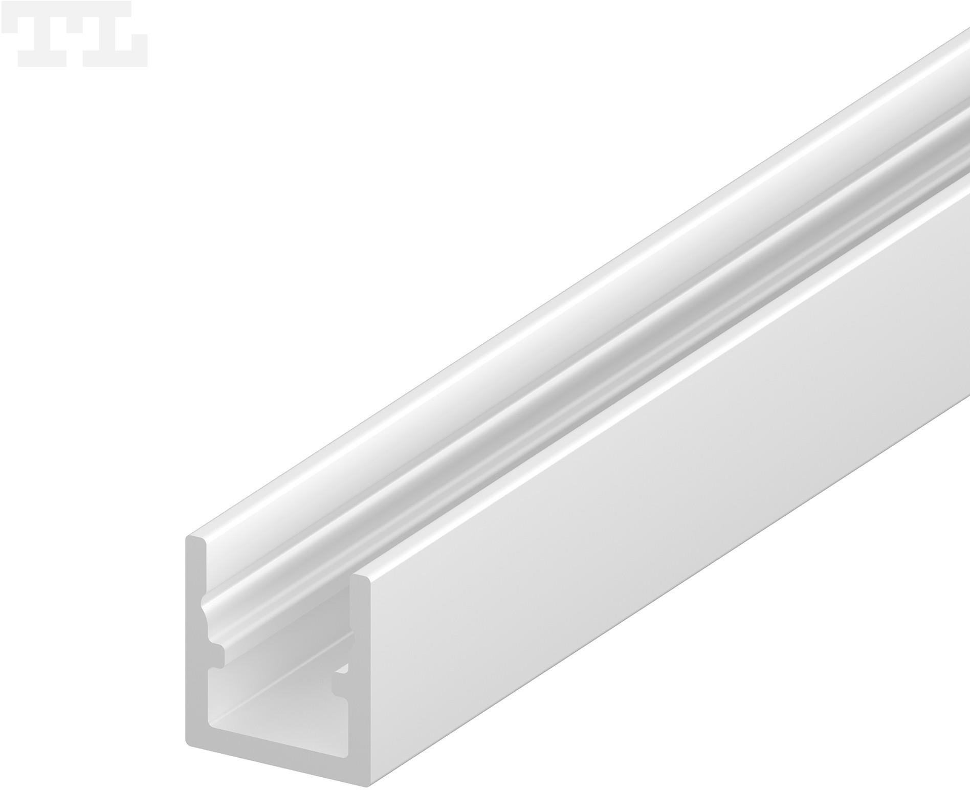 2m Corner Surface Mounted LED Profile White P4-4 (6.6mm x 7mm)