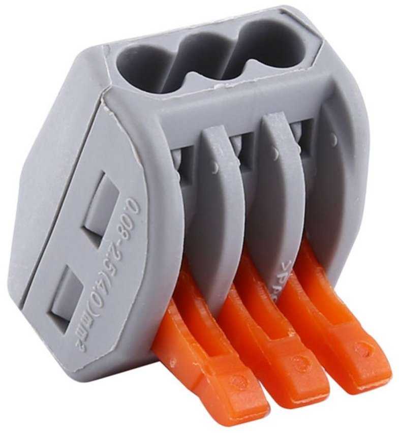 100pc Pack of Ener-J T410 3-Way Lever Connector: Reliable Electrical ...